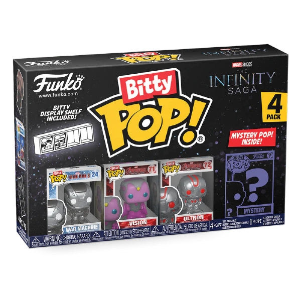 Bitty PoP! Marvel Infinity Saga War Machine 4-Pack Action Figure | Poptopia